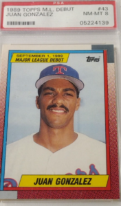 11 Most Valuable Juan Gonzalez Cards - Midland Mint