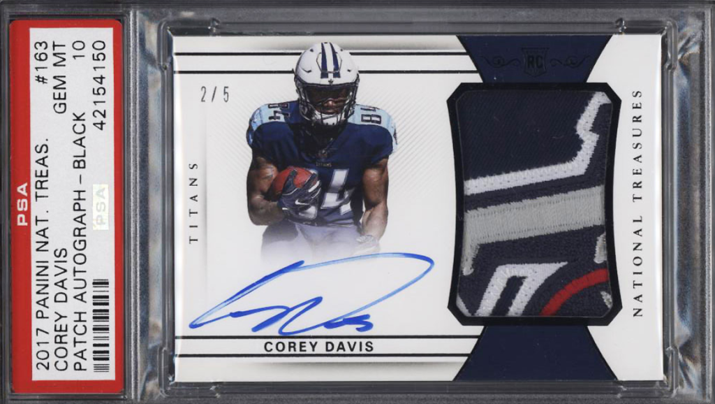 10 Most Valuable Corey Davis Football Cards